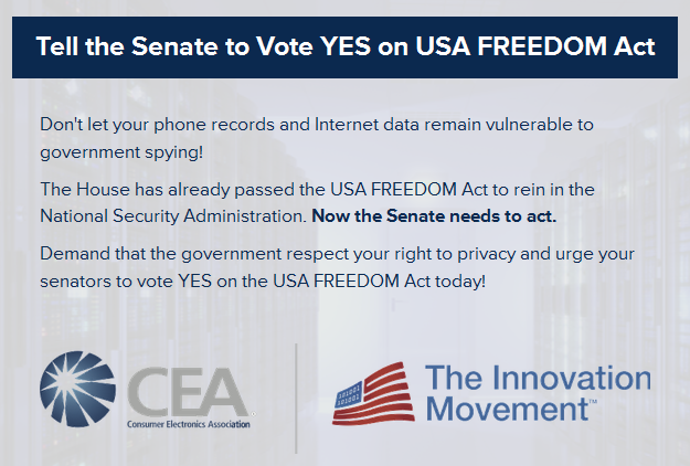 Support the USA Freedom Act Today! - i2Coalition